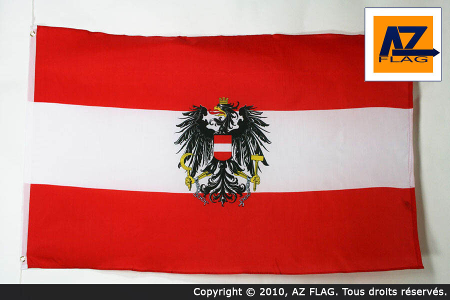 Bandiera Ufficiale Austriaca Immagini Stock Bandiera Austria Su Una