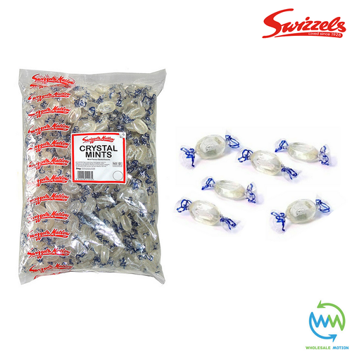 Swizzels CRYSTAL MINTS Sweets INDIVIDUAL WRAPPED 7g OVAL Retro CANDY ...