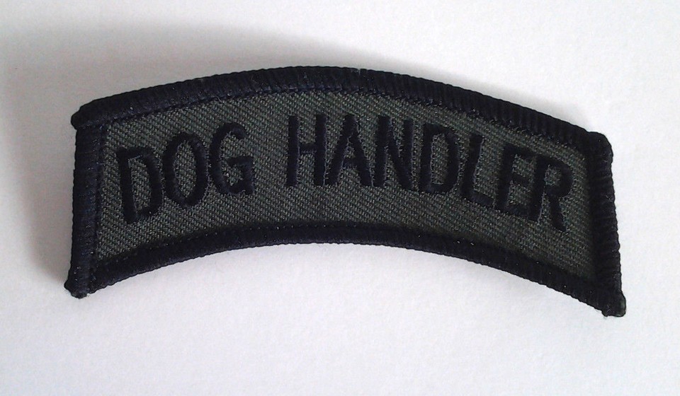 DOG HANDLER POLICE / MILITARY (SMALL 3-1/4") Rocker Patch FL1802 HO | eBay