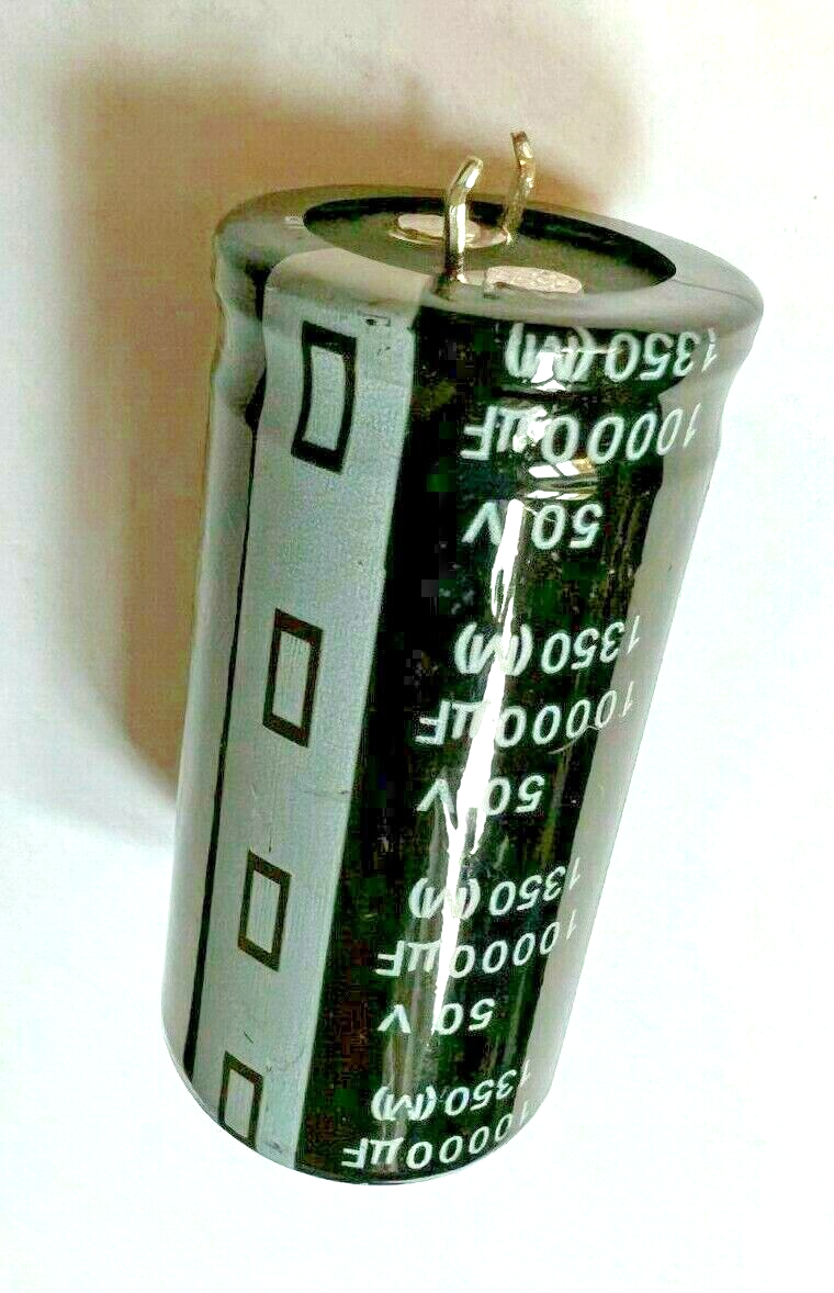 2X Genuine Panasonic 10000uF 50V Fixed Aluminium Electrolytic Capacitor ...