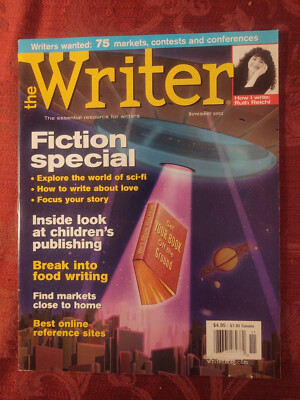 WRITER magazine November 2002 Ruth Reichl Christopher Klim Sena Jeter ...