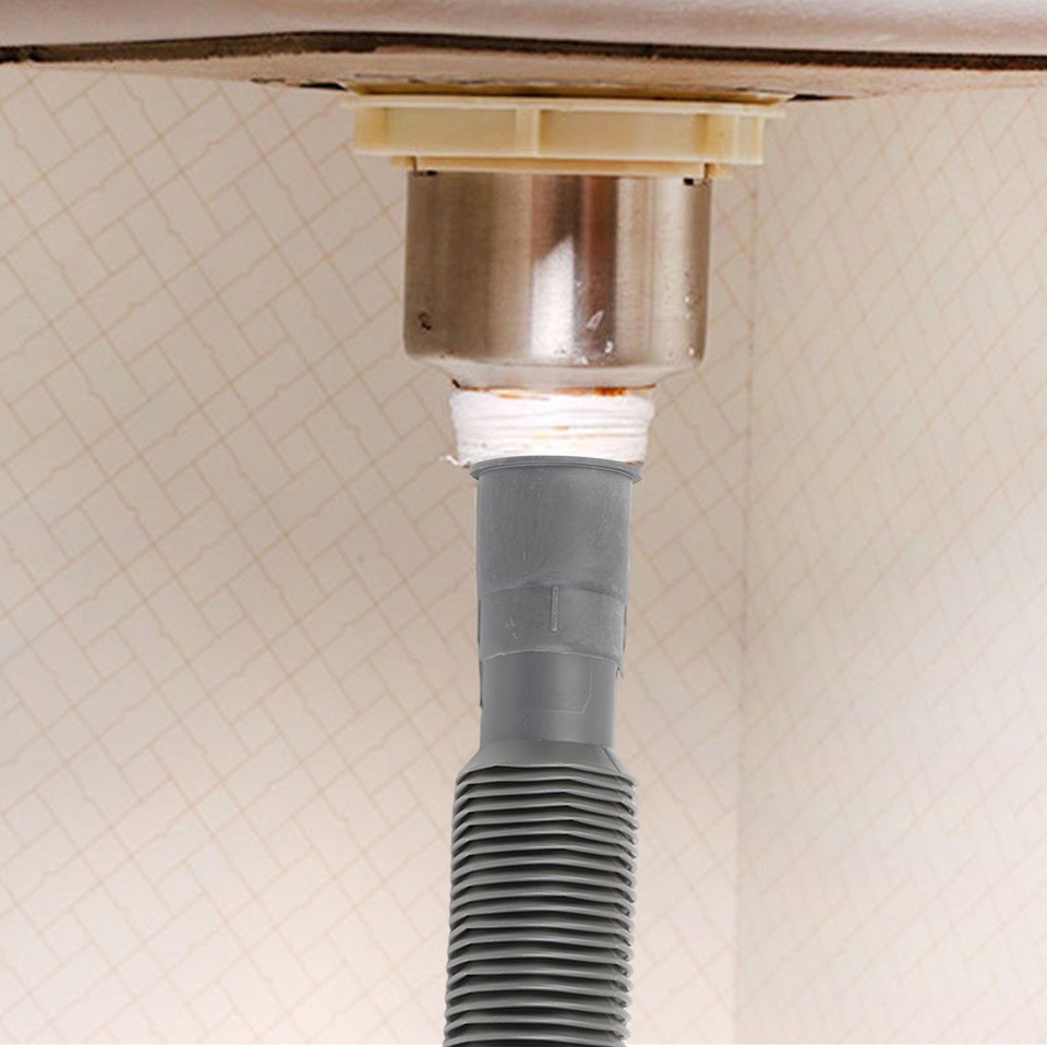1Pcs Flexible Home Kitchen Basin Strainer Sink Extension Drain Hose ...