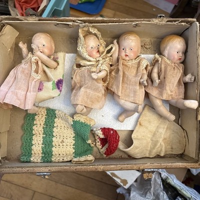 1935 PRESENTATION SET COMPOSTION FREUNDLICH DIONNE QUINTUPLET DOLLS one ...