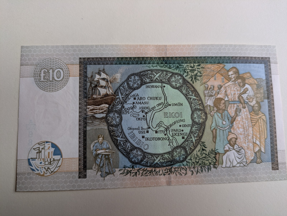 CLYDESDALE BANK TEN POUNDS STERLING 1987 £10 NOTE MARY SLESSOR ...