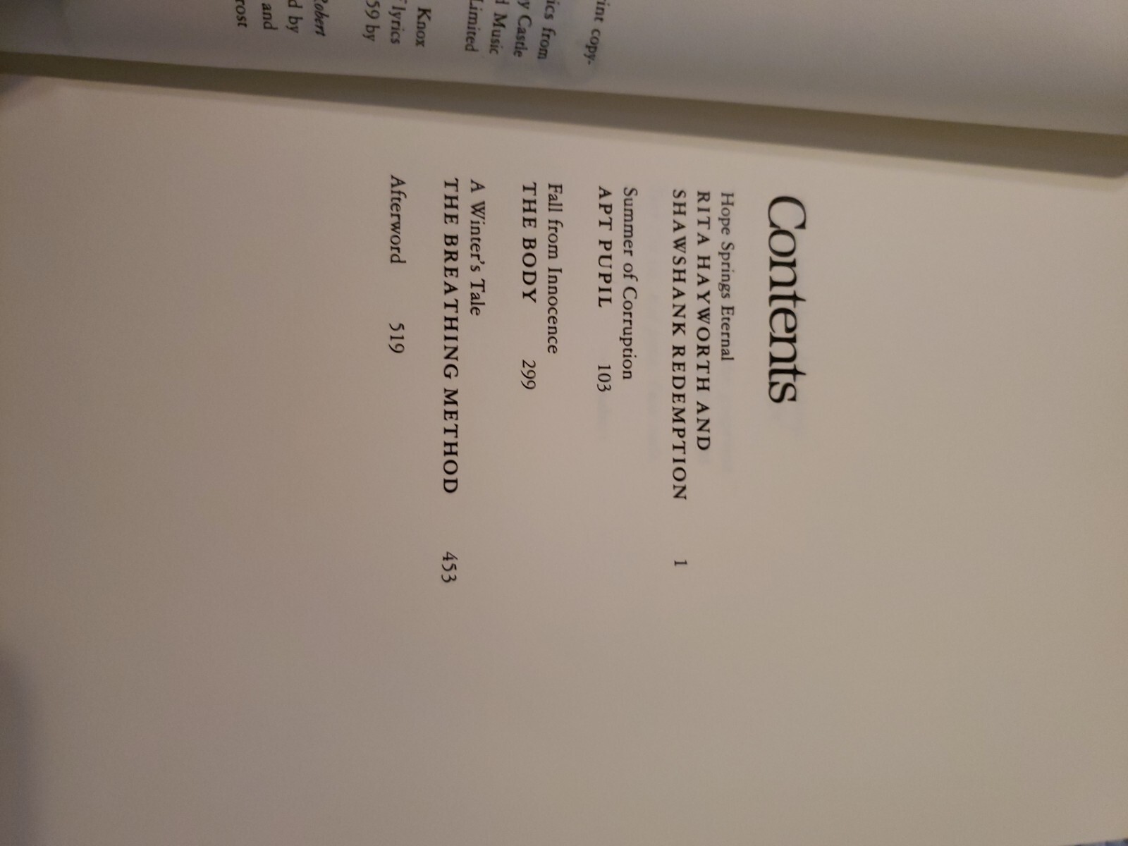 Different+Seasons+by+Stephen+King+%281982%2C+Hardcover%29 for sale ...