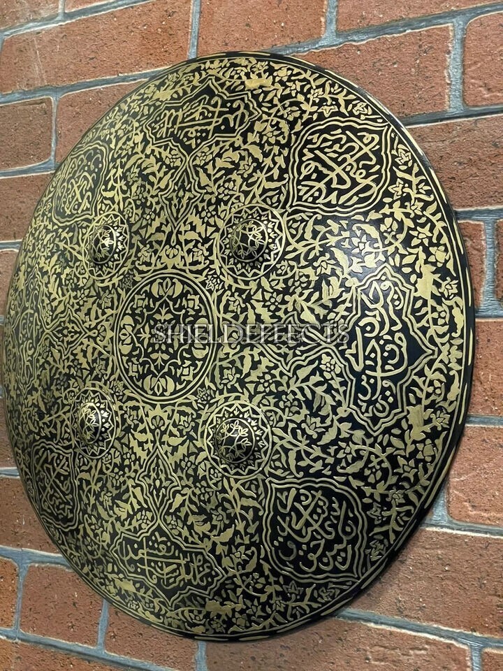 New Medieval Islamic Shield Embossed Indo Persian Shield Arabic ...