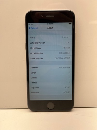 Apple iPhone 6 Black/Space Gray 16GB A1549 | eBay