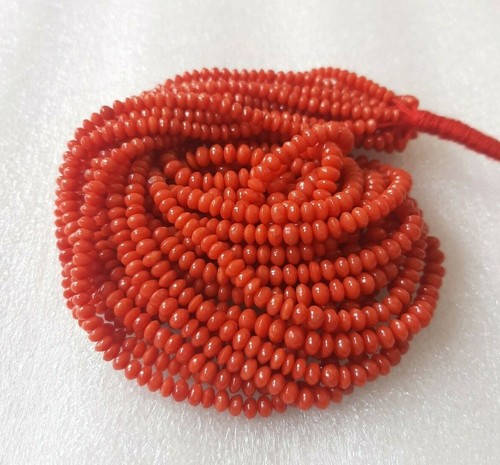 Top Quality Natural Italian Sea Red Coral Hand-Cut Beads Undyed ...