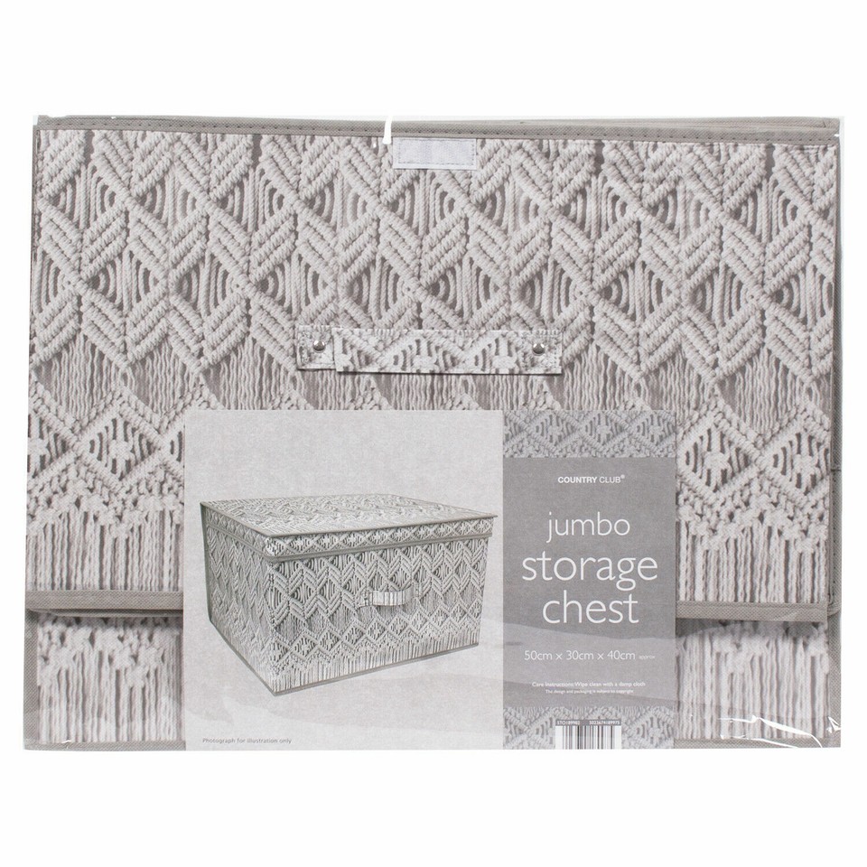 Large Collapsible Storage Box Folding Jumbo Storage Chest Kids Room Toy ...