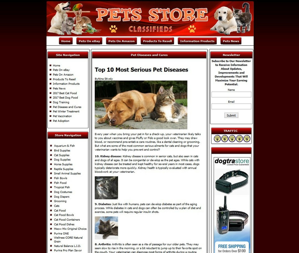 Fully Stocked Pet Store Website For Sale. Cats Dogs Birds Supply. | eBay