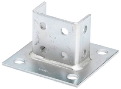 B-LINE B281SQHDG POST BASE FOR 1 5/8-IN. X 1 5/8-IN. SIDE BY SIDE ...