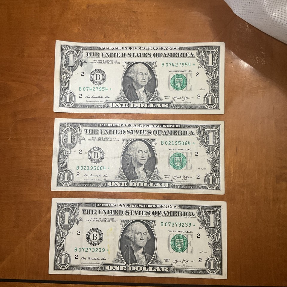 One Dollar Bill 2013 B Series Error Star Note | eBay