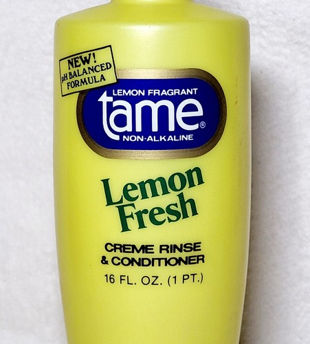 Vintage Gillette TAME Creme Rinse & Conditioner Lemon Fresh | eBay