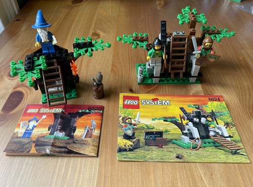VTG LEGO Castle Dark Forest Bandit Ambush 6024 & Dragon Knights Magic ...