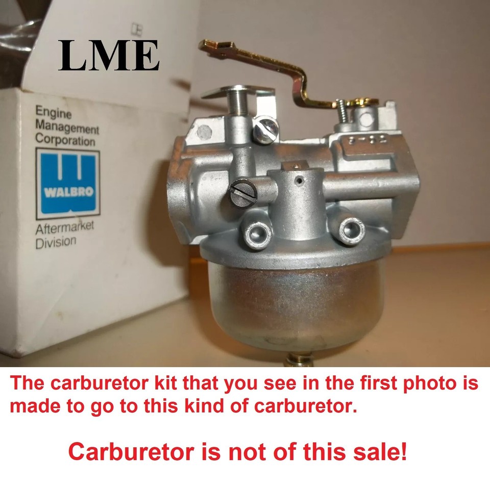 CARBURETOR KIT for 70s JOHN DEERE 112 AND 110 WITH TECUMSEH HH100 10 hp ...