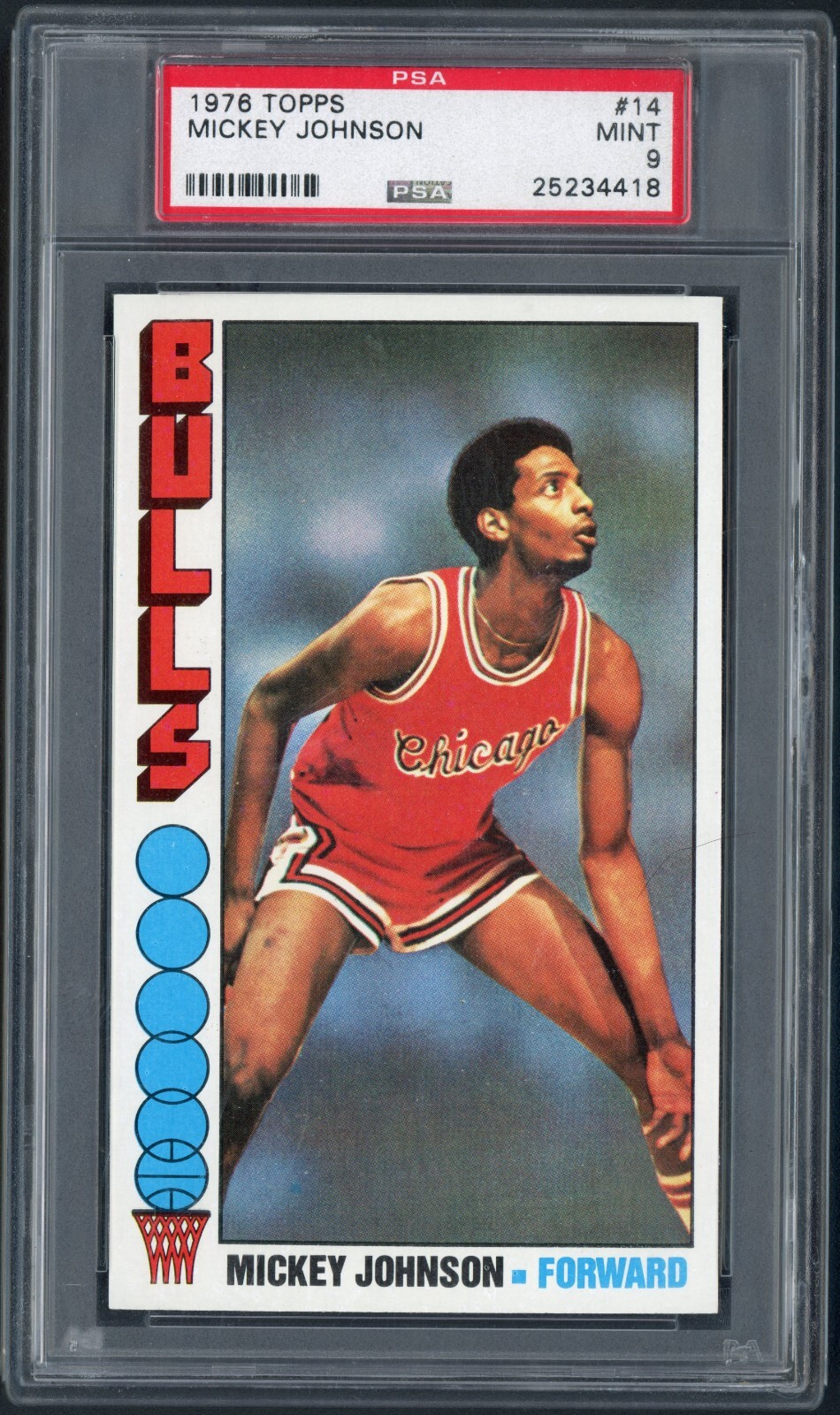 1976 Topps Mickey Johnson Chicago Bulls #14 PSA 9 MINT Rookie Card | eBay