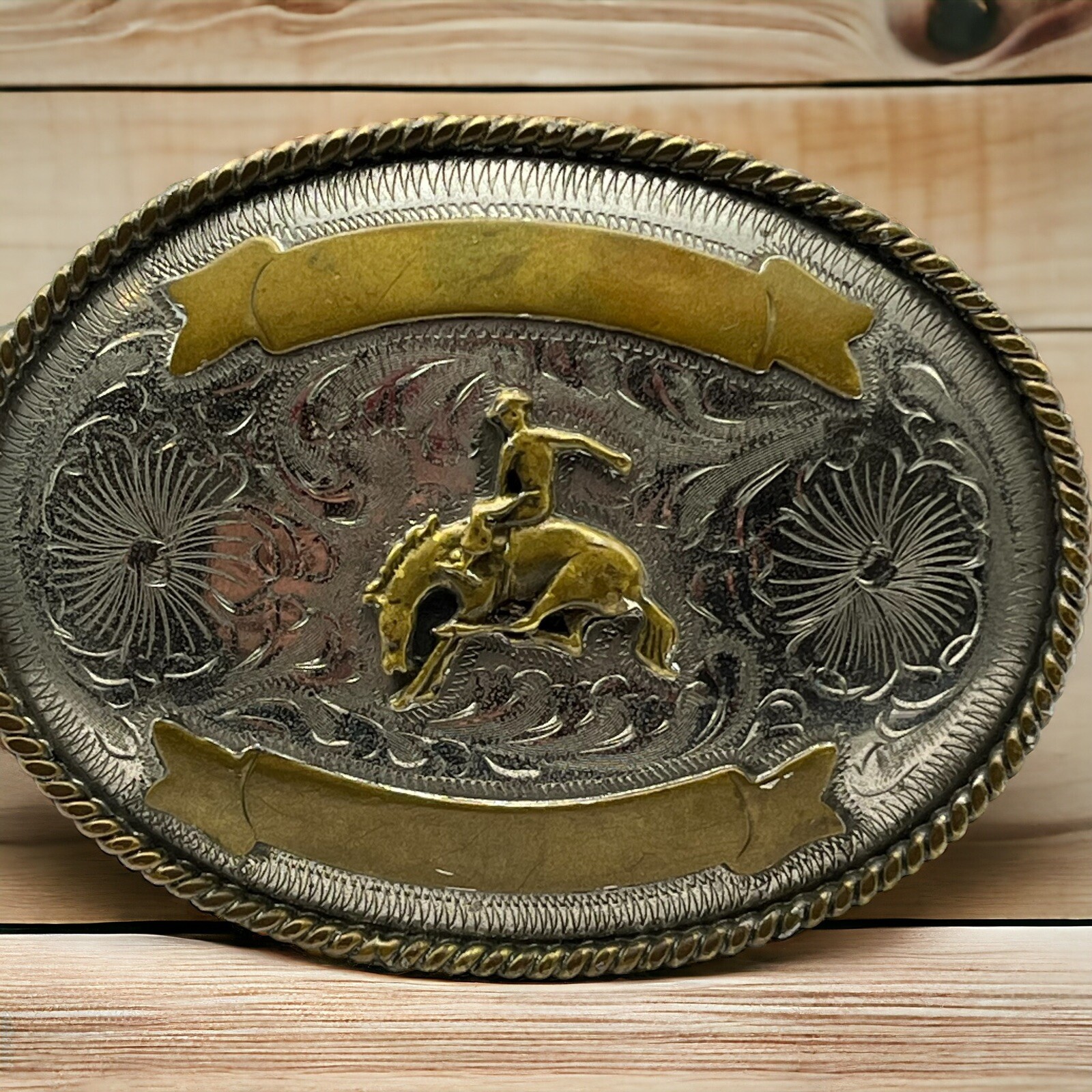 Levi's Western Bucking Bronco Belt Buckle & Embossed … - Gem