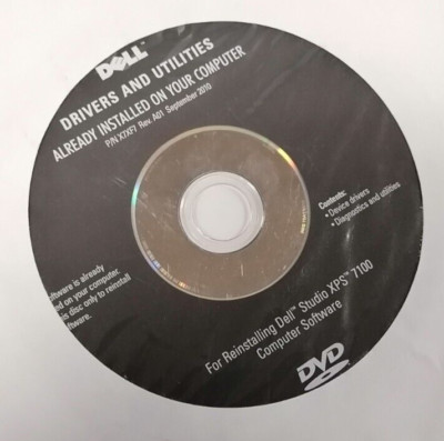 Dell Studio XPS 7100 Drivers And Utilities Install Disc P/N: X7XF7 | eBay