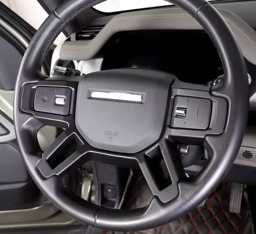 Black Matte Steering Wheel Frame Cover Trim For Land Rover Defender ...
