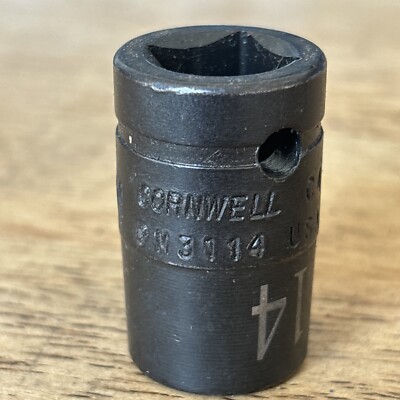 Cornwell 14mm Impact Socket 1/2" Drive 12 Point PM3114 USA NEW OPEN BOX ...