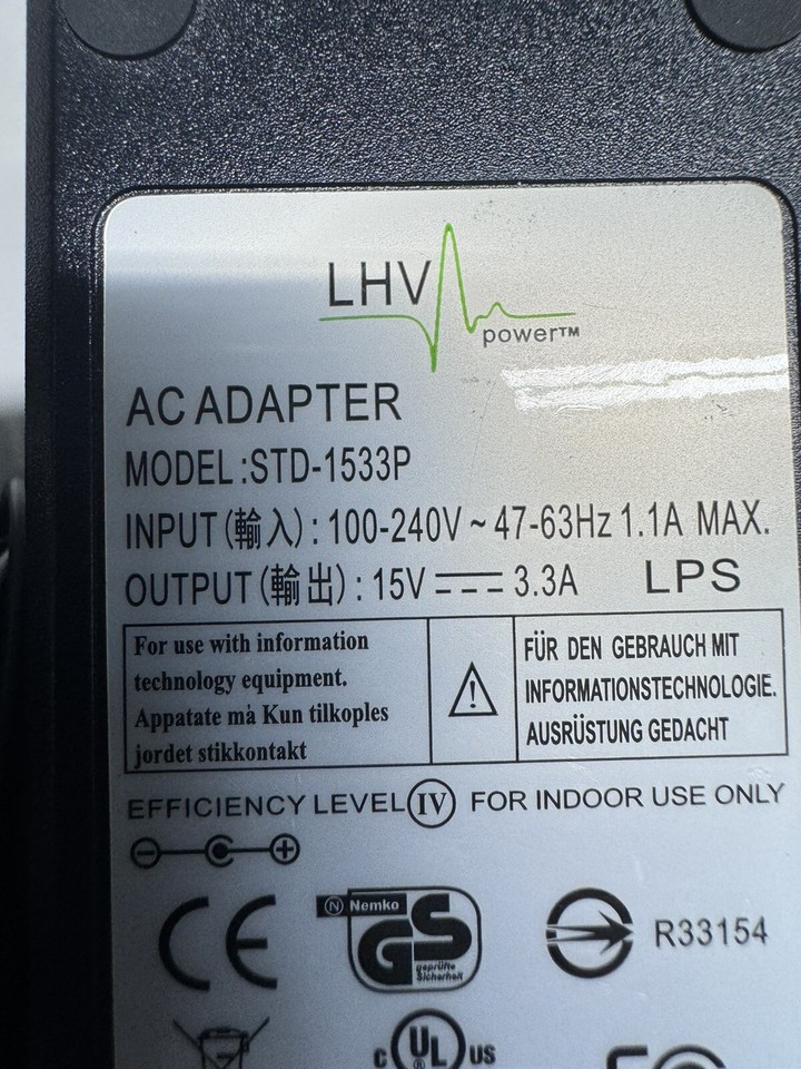 AC Adapter for Tech STD-1533P Charger Switching Mains | eBay