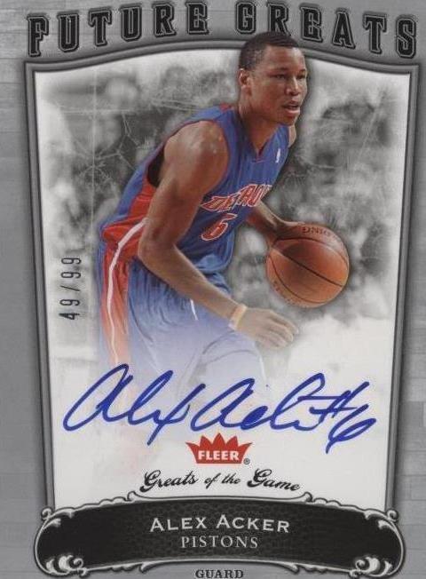 2005-06 Fleer Greats of the Game - Future Greats Alex Acker #101 /99 ...