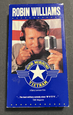 Good Morning Vietnam VHS 📼 Tape Movie Robin Williams Military Comedy ...