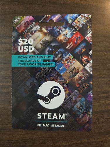 Steam Gift Card Pc Prepaid Gift Card Game Card 20$ / MESSAGE DELIVERY ...