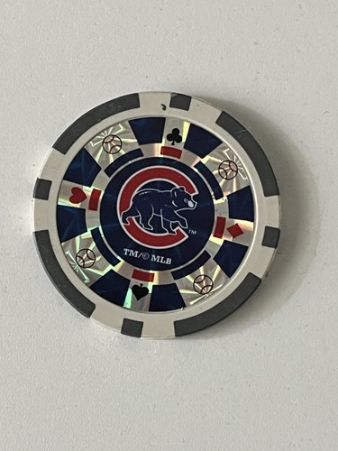 Chicago Cubs MLB Poker Chip Silver Collectors Edition Casino Style 11 ...