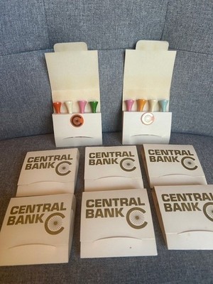 Vintage CENTRAL BANK ALABAMA / COMPASS / BBVA Golf Tees & Ball Marker ...