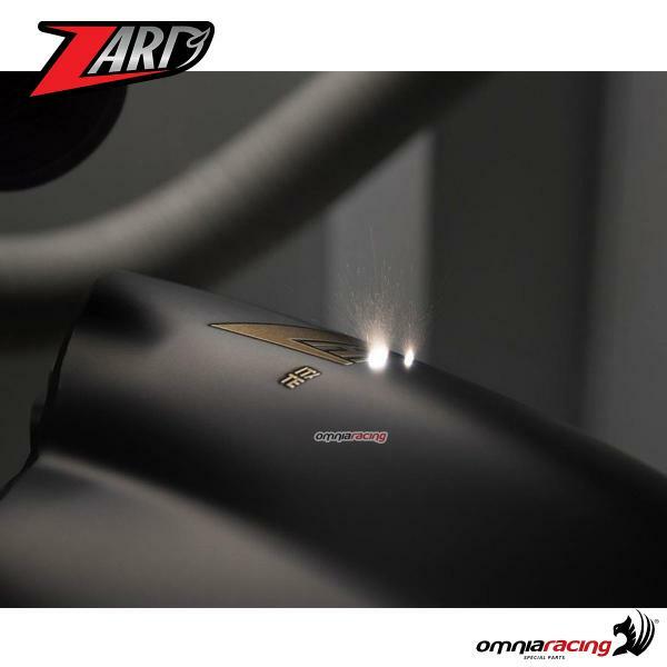 Zard 2 exhaust steel back silencer racing bronze logo Guzzi V9 Bobber ...