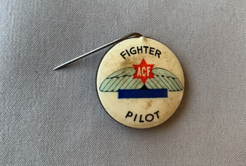 WW2 Australian Button Badge Fighter Pilot ACF Pin Badge E79 | eBay ...