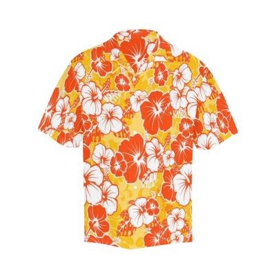 Hawaiian Button Shirt. Tropical Floral pattern hibiscus | eBay