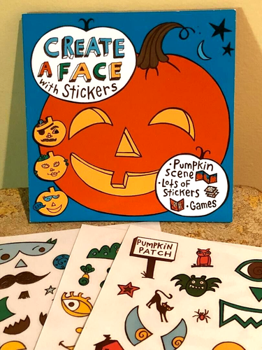 Starbucks Coffee Halloween Book Create A Face with Stickers New HTF ...
