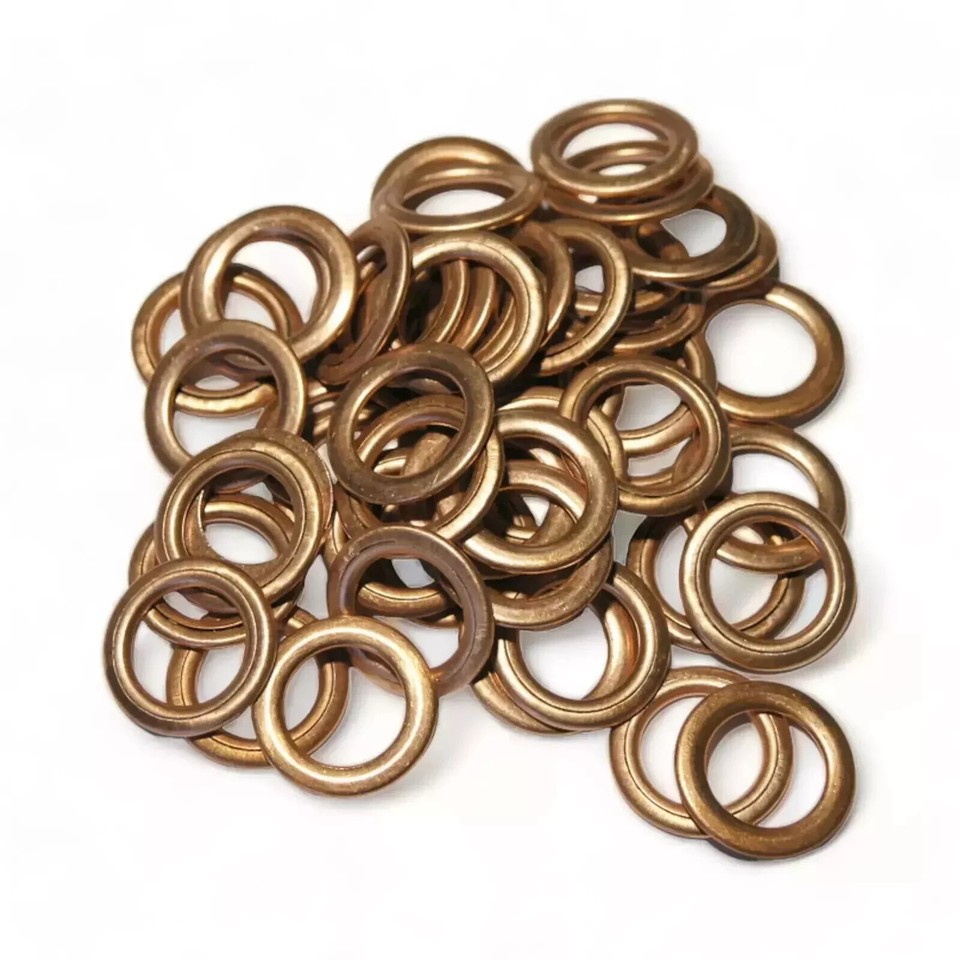Copper Compression Washers Metric – M6-M26 | 100pcs Oil Drain Plug ...