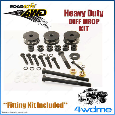 For Toyota Landcruiser 200 Series with IFS 4WD Roadsafe Diff Drop Kit ...