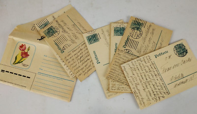 11 ORIGINAL WW2 GERMAN ARMY LETTERING POST LETTERS | eBay