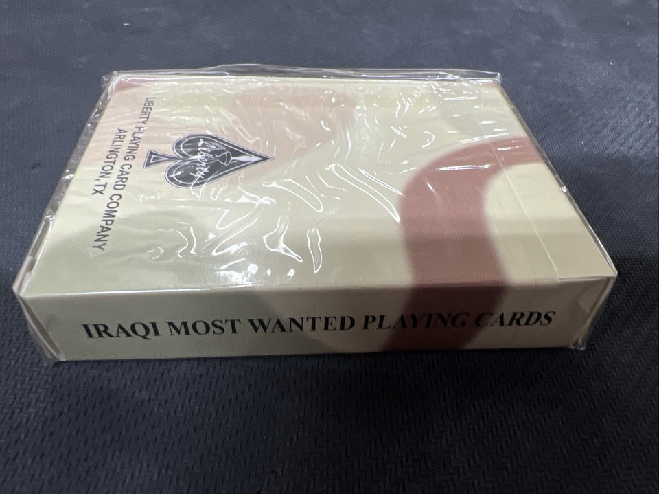 Iraqi Most Wanted Playing Cards Saddam Iraq /Operation Enduring Freedom ...
