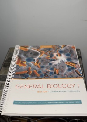 General Biology 1 • Bio 105 • Laboratory Manual • 2nd EDITION | eBay