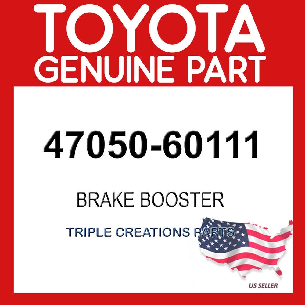 Toyota Genuine 4705060111 Brake Booster Assy W/Master Cylinder 47050 ...