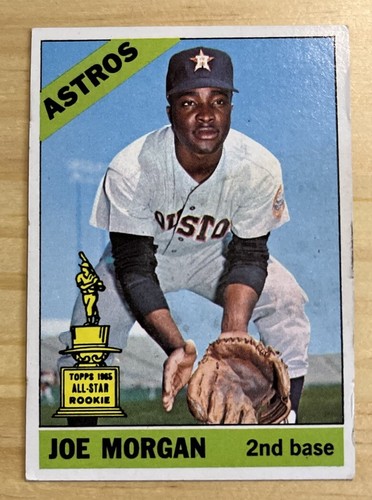 1966 Topps Joe Morgan MLB HOF Rookie Gold Cup #195 Vintage VG Houston ...