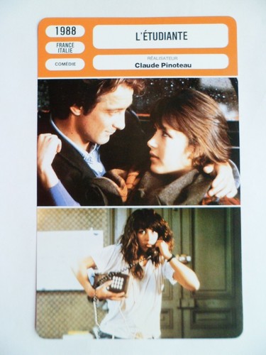 CARTE FICHE CINEMA 1988 L'ETUDIANTE Sophie Marceau Vincent London Elisabeth Vita | eBay