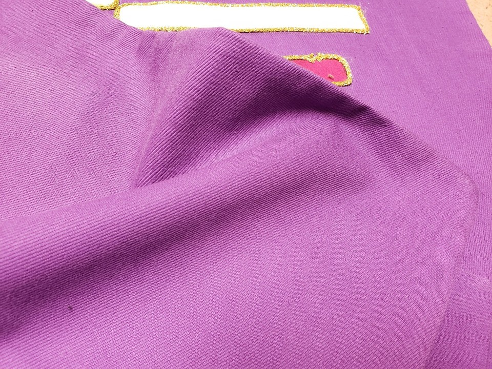 OOAK PAIR CHURCH BANNERS PARAMENTS PURPLE CHI RHO HAND MADE | eBay