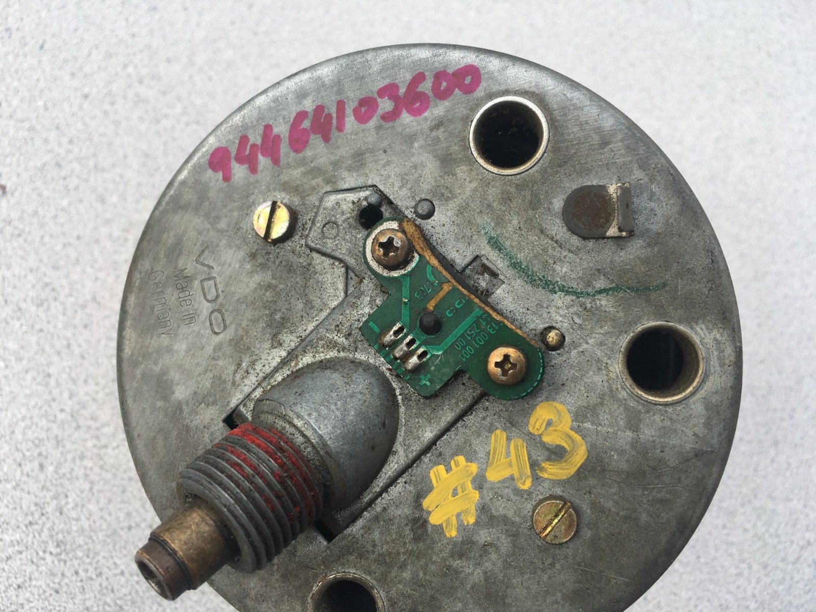 Porsche 944 Speedometer 170 MPH VDO 944 641 036 00 #43 C#G13 | eBay
