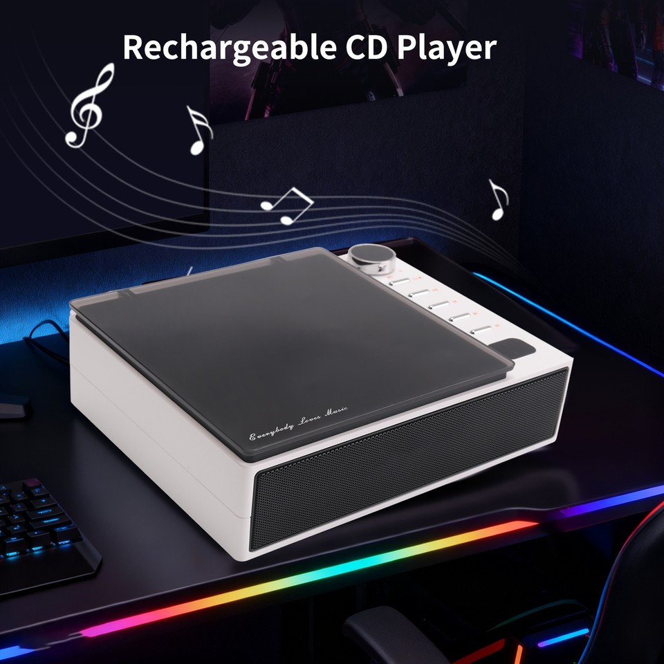 Portable Cd Player Bluetooth Speakers FM Radio Music Album Player Home ...