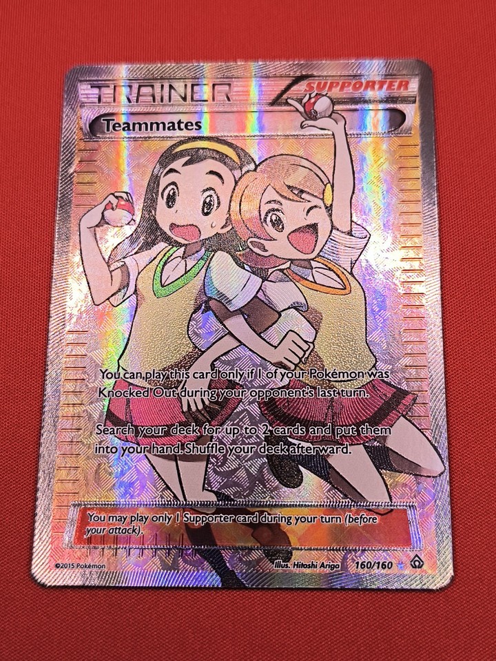 Teammates 160/160 Primal Clash Textured Full Art Ultra Rare Pokemon ...