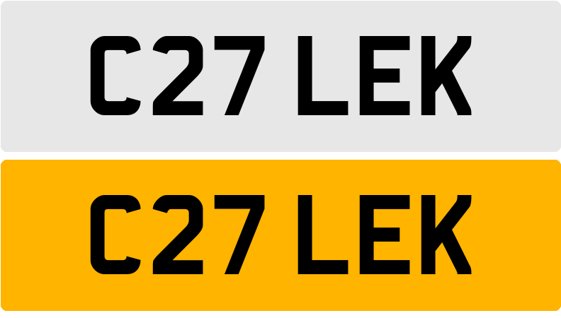 C27 LEK COLE COLES COL COLEEN NEAT OLD 3X3 PRIVATE NUMBER PLATE | eBay