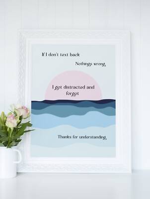 Relatable Art Adhd Poster Wall Art Adhd Print Mental Health Poster ...