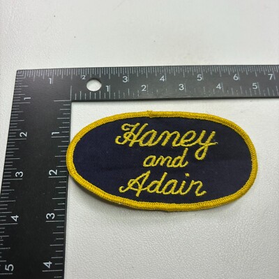 Vintage HANEY AND ADAIR Advertising Patch 39PB | eBay
