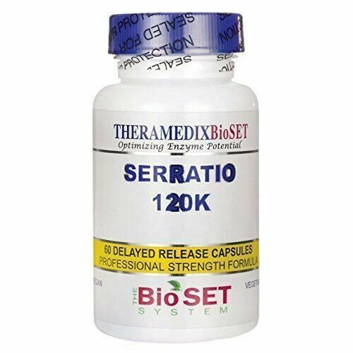 NEW Theramedix Serratio Serratiopeptidase Enzyme Supplement 120k 60 ...